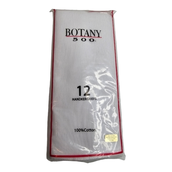 Botany 500 | Accessories | Botany 50 Handkerchiefs 00 Cotton 12 Count ...